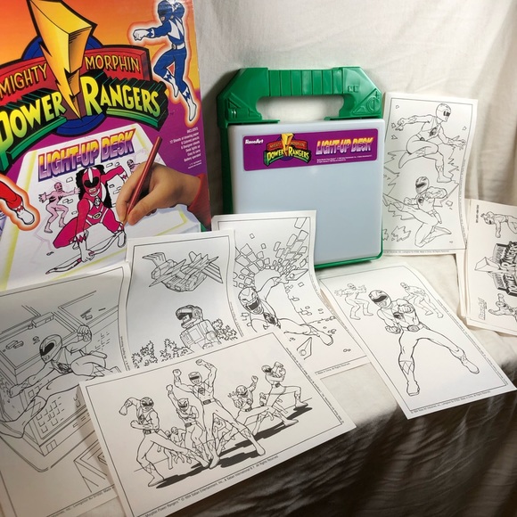 Roseart | Toys | Vintage Power Rangers Light Up Desk Toy | Poshmark